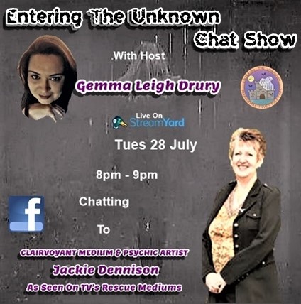 Entering the Unknown Paranormal Chat Show - Interview with Jackie ...